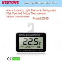 China Alarm Indicator Light Electronic Refrigerator Wall Mounted Fridge Thermometer, Indoor Thermometer for sale