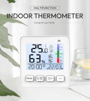 China D5 Digital Hygrometer Thermometer for House High Accuracy Humidity Temperature Monitor with LCD Display Black Font for sale