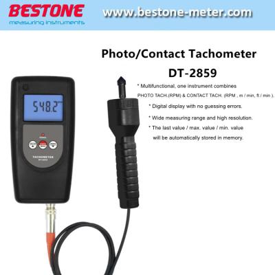 China Photo Contact Tachometer Dt-2859 Handheld Digital Laser Tachometer Measuring Motor for sale