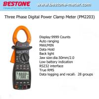 China Three Phase Digital Power Clamp Meter PM2203 with LCD Display for sale