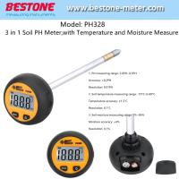 China 3 in 1 Digital Soil pH Meter Plant Flower Agriculture Orchard pH Value Tester Pen Type Acidimeter with Temperature Moisture Measurement pH328 for sale
