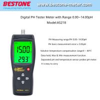 China Digital pH Meter pH Meter pH Tester 0.00~14.00pH Moisture Measuring Instrument Water pH Acidity Meter As218 for sale