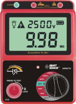 China Portable Voltage Insulation Tester AR907A+ 30 To 600v DC / AC Testing for sale