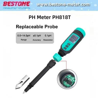 China 4 in 1 pH Tester Professional Water Quality Meter for Semi-Solid Dough Bread Fruit Sauces Meat, Soil pH818t for sale