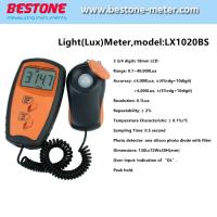 China Digital Light Luxmeter with 0.1~40,000lux Range and 3 3/4 Digits LCD Display CE and ROHS Certified LX1020BS for sale