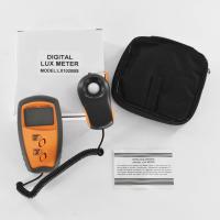 China Digital Light Luxmeter with 0.1~40,000lux Range and 3 3/4 Digits LCD Display CE and ROHS Certified LX1020BS for sale
