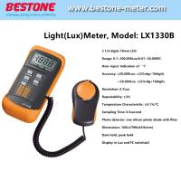 China Digital Illuminance Meter with 0-200,000 Lux Range Silicon Photo Diode and Data-Hold Peak-Hold Function LX1330B for sale