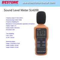 China SL4200 Sound Level Meter with 31.5Hz to 8kHz Frequency Range, A/C Weighting, and 0.5dB Resolution for Accurate Noise Measurement for sale