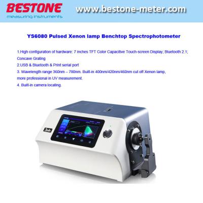 China Ys6080 Pulsed Xenon Lamp Benchtop Spectrophotometer Concave Grating for sale