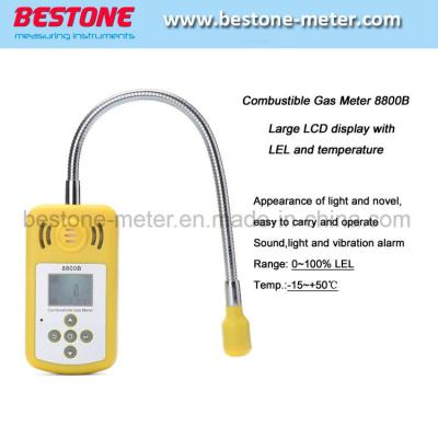China Portable Combustible Gas Meter Gas Leak Meter Gas Detector Thermometer 8800b for sale