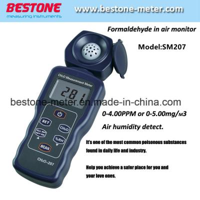 China Humidity Formaldehyde (CH2O) Tester, Hcho Air Monitor, Gas Detector, Security & Protection Alarm CH2o-207 for sale