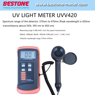 China Electronic UV Light Meter Uvv Radiometer Tester Uvv420 for sale