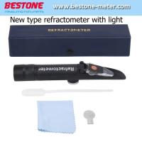 China Honey Brix Salinity Clinical Alcohol Portable Refractometer Antifreeze with Light for sale