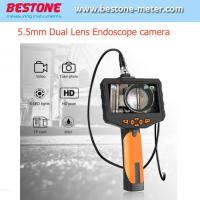 China 5.5mm Dual Lens 1080P HD Industrial Borescope with 5 Inch IPS Monitor for sale