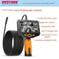 China 5.5mm Single Lens IP67 Waterproof 5 Inch Screen Snake Camera Inspection Endoscope for sale