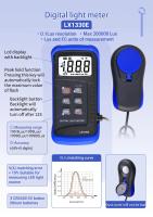 China New Light Meter Lx1330e Illuminance Digital Luxmeter Lux Meter Digital Luminometer Lux and FC Switchable for sale