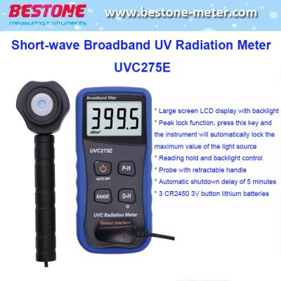 China Short-Wave Broadband UV Radiation Meter UVC Light Meter UVC275e for sale