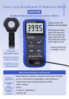 China Short-Wave Broadband UV Radiation Meter UVC Light Meter UVC275e for sale