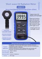 China UVB Radiation Meter UVB297e for sale