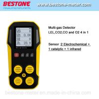 China Gas Analyzer, Gas Leak Detector, Multi-Gas Detector Lel, Co, CO2, O2 4 in 1 Gas Detector for sale