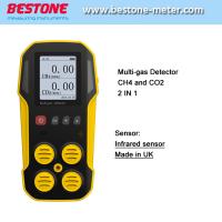 China Portable Multi 2 Gas Detector CH4 CO2 2 in 1 Gas Detector for sale