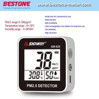 China Portable PM2.5 Detector Air Quality Monitor with Laser Detection Humidity Meter for sale
