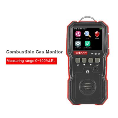 China WT8801 Portable Combustible Gas Leak Detector 0-100% Lel Range 120000 Data Recording for sale