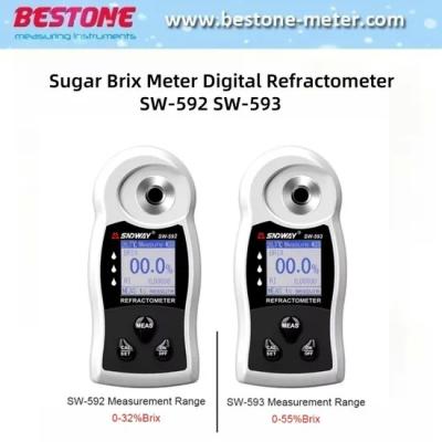 China Digital Sugar Brix Meter Portable Refractometer Model Sw-592 593 for sale