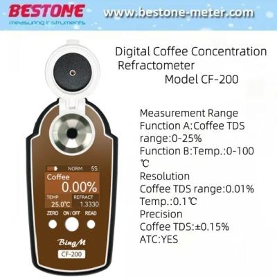 China Digital Coffee Concentration Portable Refractometer Handheld CF-200 for sale