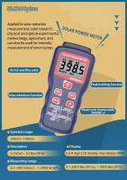 China SM206 PLUS Solar Power Meter Multi Functional with 3-3/4 LCD Display for sale
