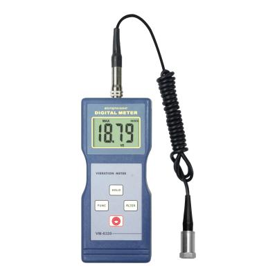 China VM-6320 Professional Vibration Meter and Analyzer with 0.1~199.9 M/S2 Acceleration Range, 10 Hz ~ 10k Hz Frequency, and 5% Accuracy for sale