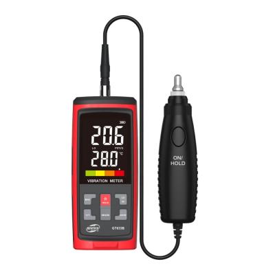 China GT633B Handheld Vibration Meter with 1000mAh Lithium Battery Piezoelectric Ceramic Accelerometer and CE ROHS Certification for sale