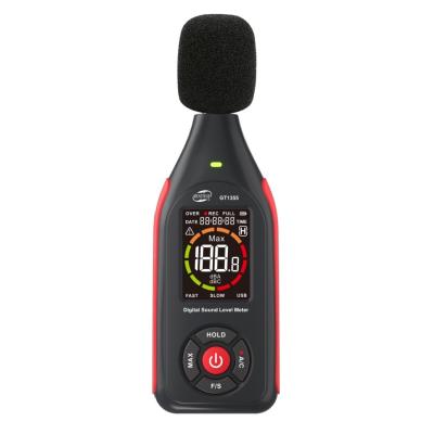 China Data Record Sound Level Meter GT1355 GT1355A GT1355B with Color Screen Three Color Light Alarm for sale