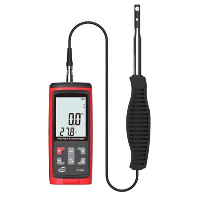 China GT8916 Hot Wire Anemometer 0~30m/S with Retractable Drag Rod LCD Backlight for sale