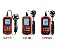 China GM8901, GM8901+, GM8909 Digital Anemometer with Dual Level LCD Display Retractable Drag Rod and Air Volume Measurement for Wind Speed and Temperature for sale