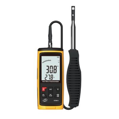China GT8912 Digital Hot Wire Anemometer with Data Logging Retractable Handle and USB Connection for Wind Speed Measurement for sale