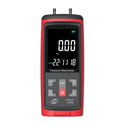 China USB Differential Pressure Meter with 13 Pressure Units Data Record Storage and USB Charging GT5101 Series for sale