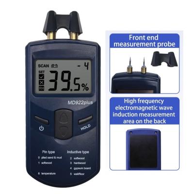 China MD922Plus Moisture Meter with Large-screen LCD Display Temperature Compensation and Automatic Shutdown Function for sale