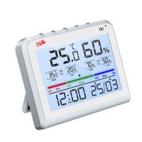China D6 Digital Thermo-hygrometer with Clock/Date Function, Memory of MAX/MIN Values, and Backlight LCD Display for sale