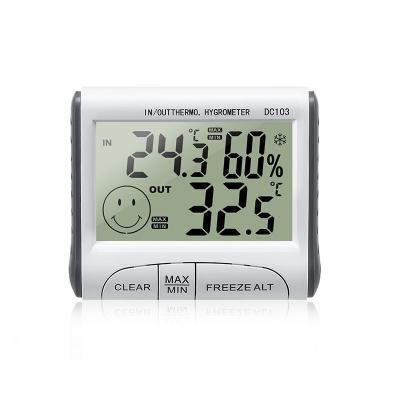 China DC103  Indoor/outdoor Digital Thermo-hygrometer with Memory of MAX/MIN Values Frost Point Alarm and Comfort Level Display for sale