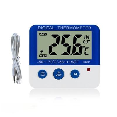 China C601 Digital Thermometer with Frost Point Alarm MAX/MIN Memory and Temperature Unit Changeable,Fridge digital Alarm Thermometer for sale