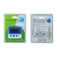 China C601 Digital Thermometer with Frost Point Alarm MAX/MIN Memory and Temperature Unit Changeable,Fridge digital Alarm Thermometer for sale