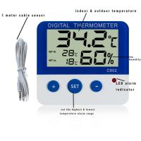 China C602 Digital Thermometer Fridge Thermometer with Temperature Humidity Alarm and ℃/℉ Changeable for sale