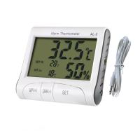 China AL-2 Digital Alarm Thermometer Hygrometer with Temperature Humidity Display Adjustable Alarm ±1ºC Accuracy for sale