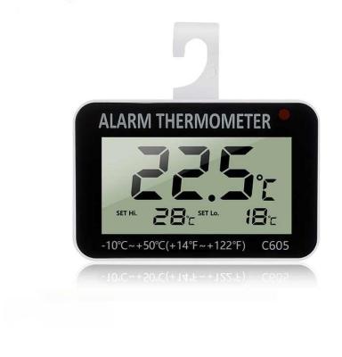 China C605 Digital Thermometer Fridge Thermometer with LED Alarm Indicator Light and Temperature Unit ℃/℉ Changeable for sale