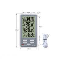 China DC-803 Digital Thermo Hygrometer with Indoor Outdoor Temperature Display Memory of MAX/MIN Values Comfort Level Display for sale