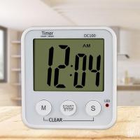 China DC100,DC101 Digital Kitchen Timer Countdown Timer with LED and Audible Alarm Retractable Bracket Magnetic Back for sale