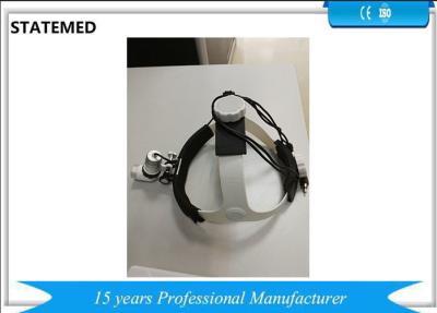 China Adjustable Medical LED Headlight 3W 60000lx with AC/DC Power Supply for ENT Dental Procedures for sale