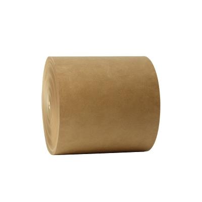 China Brown Kraft Paper Cup Raw Material Coffee Cup Disposable Eco Friendly Kraft Paper for sale