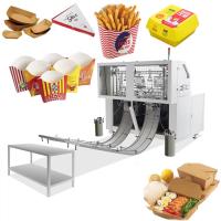 China Automatic Paper Lunch Box Machine 180pcs/min Speed 3kw Power 2300kg Weight for sale